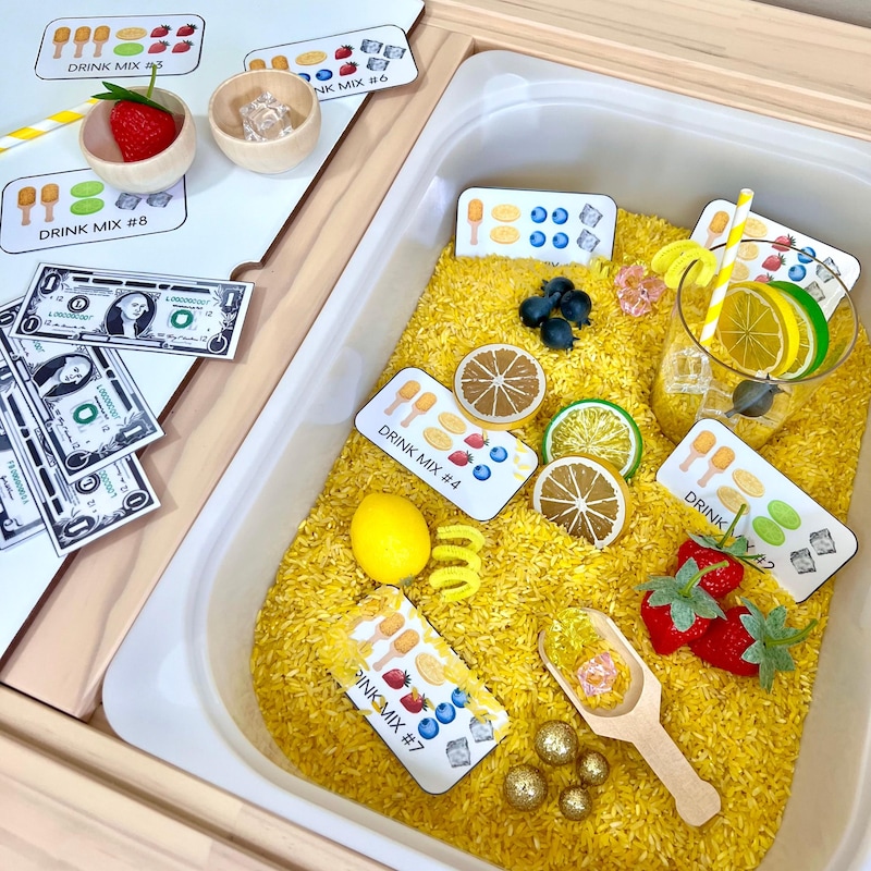 Sensory Bin With Cards - Etsy