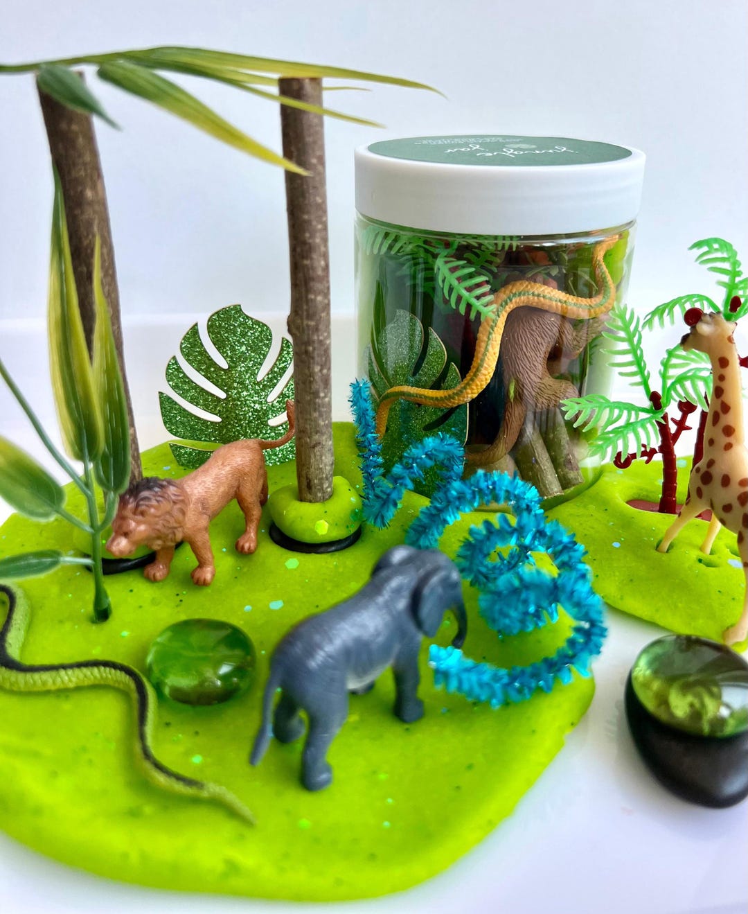 Jungle and Safari Animals Playdough Kit - Etsy
