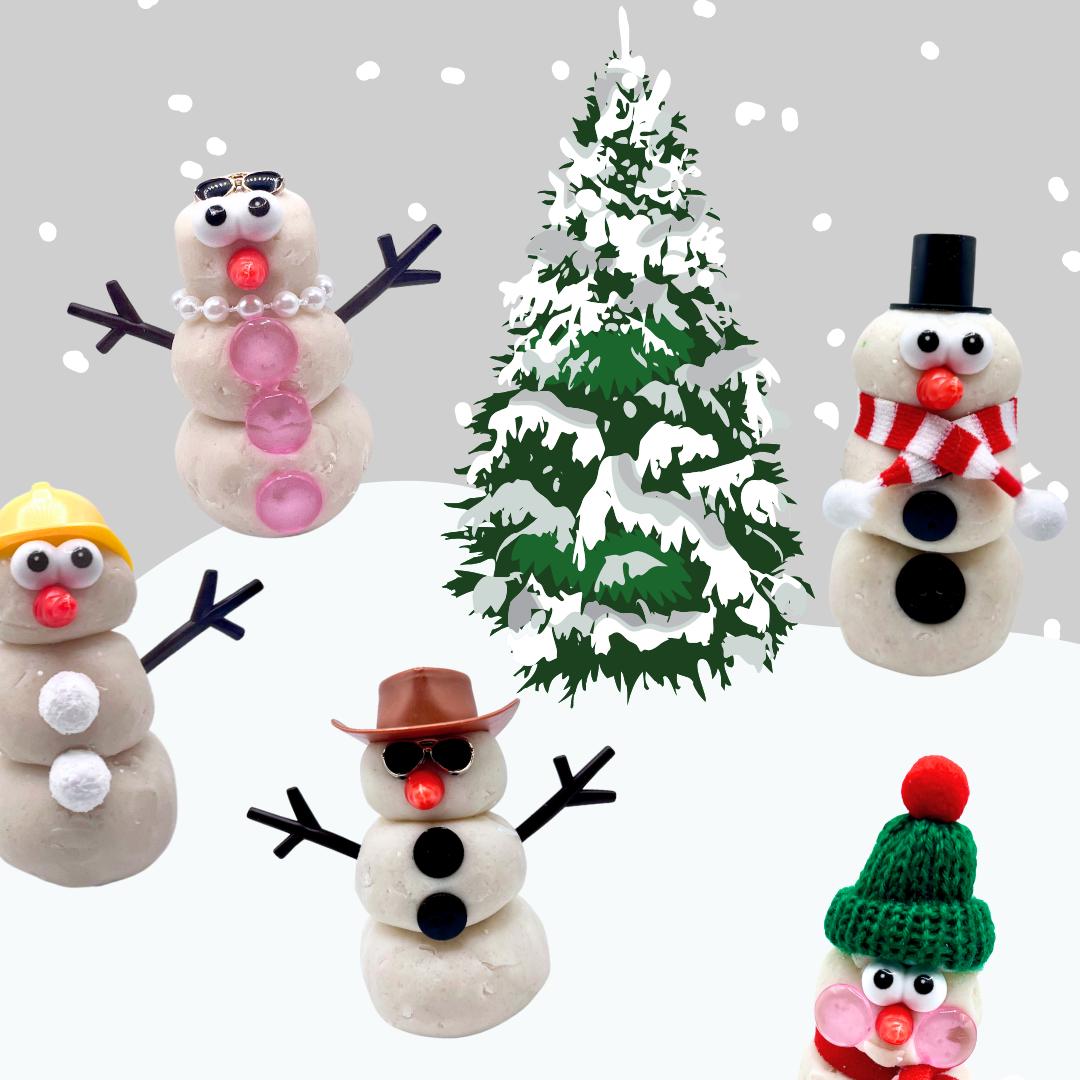 Snowman Dress up Playdough Kit for Kids - Etsy