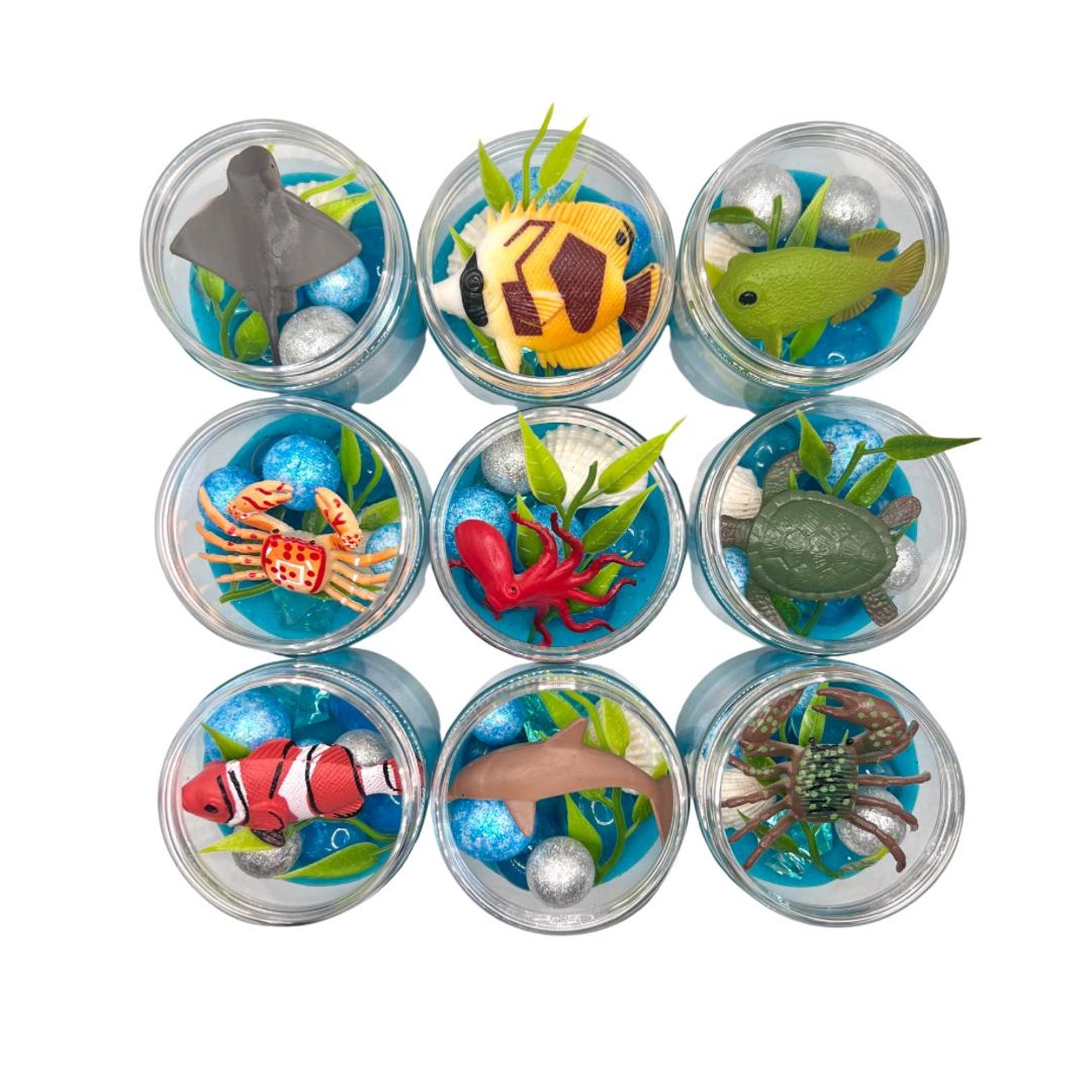 Ocean-themed Play Dough Party Favors: Under the Sea Birthday - Etsy