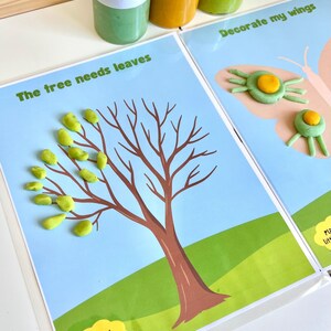 Spring-themed Playdough Learning Mats: Educational Sensory Activity - Etsy