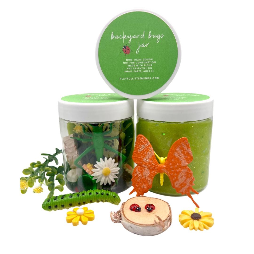 Butterfly & Bug Playdough Sensory Kit: Educational Insect-themed Play ...