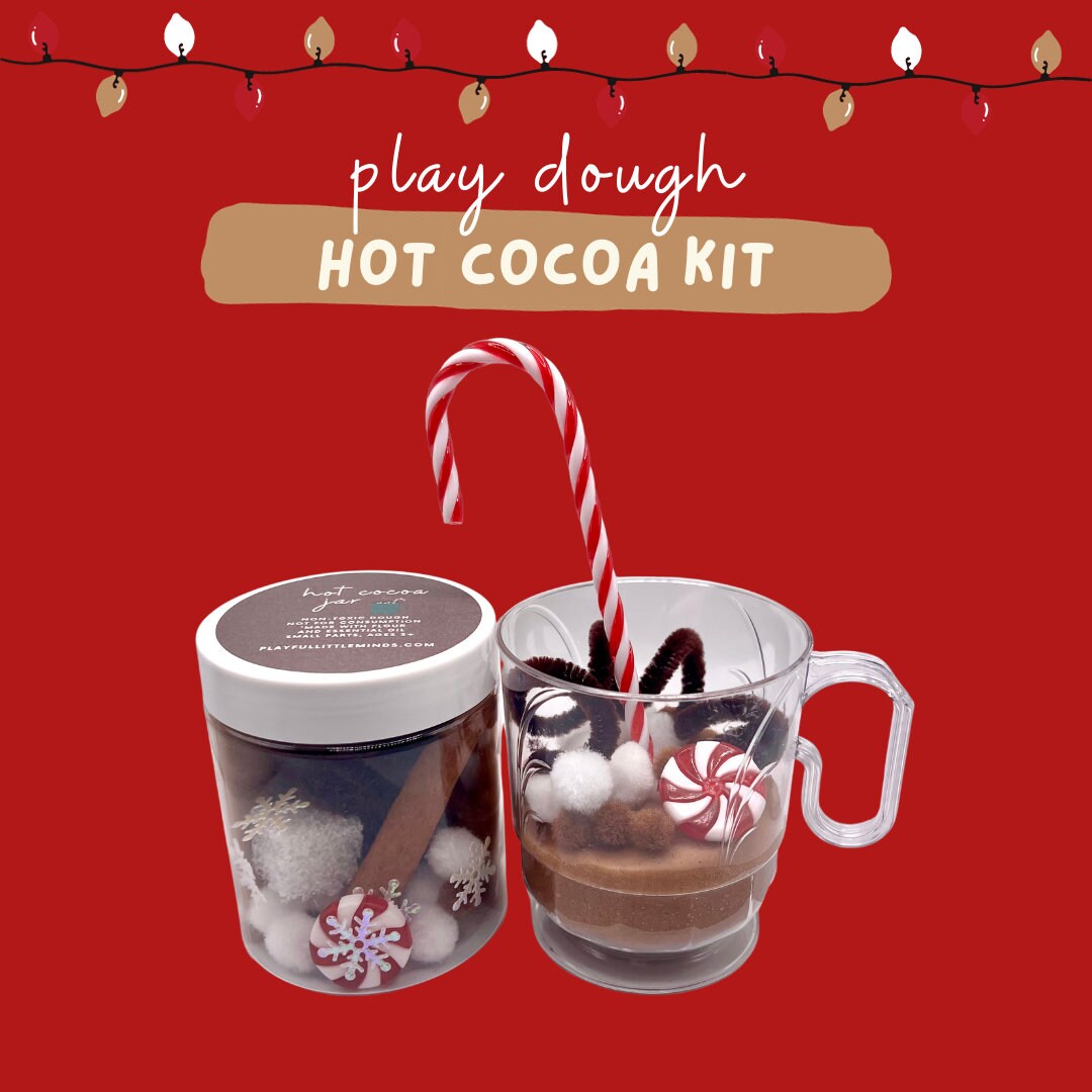 Make Hot Cocoa Play Dough Kit - Etsy