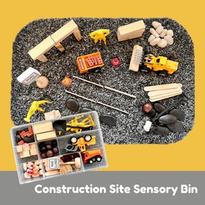 Construction Site Sensory Play Kit for Kids – Imaginative Activity Bin ...