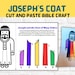 Josephs Coat of Many Colors Printable, Joseph's Dream, Sunday School ...
