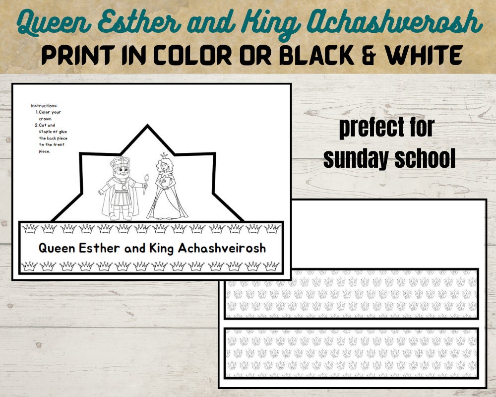 Queen Esther Crown Craft