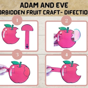 Adam and Eve Bible Craft for Kids, the Fall, Sunday School Craft ...