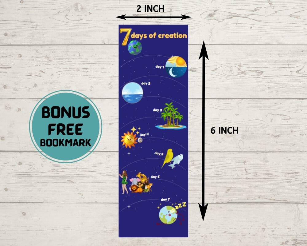 Days of Creation Bundle, Sunday School Activity, Bible Lesson Pages ...