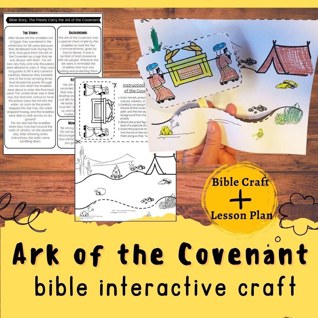 Priests Carry the Ark of the Covenant, Sunday School Craft, Bible Story ...
