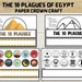 Ten Plagues of Egypt, Paper Crown, Activity Printable Kids Bible Craft ...
