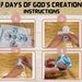 Days of Creation Printable, Bible Activity for Kids, Genesis, Old ...
