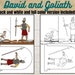 David and Goliath Printable, Sunday School Craft, Bible Story Activity ...