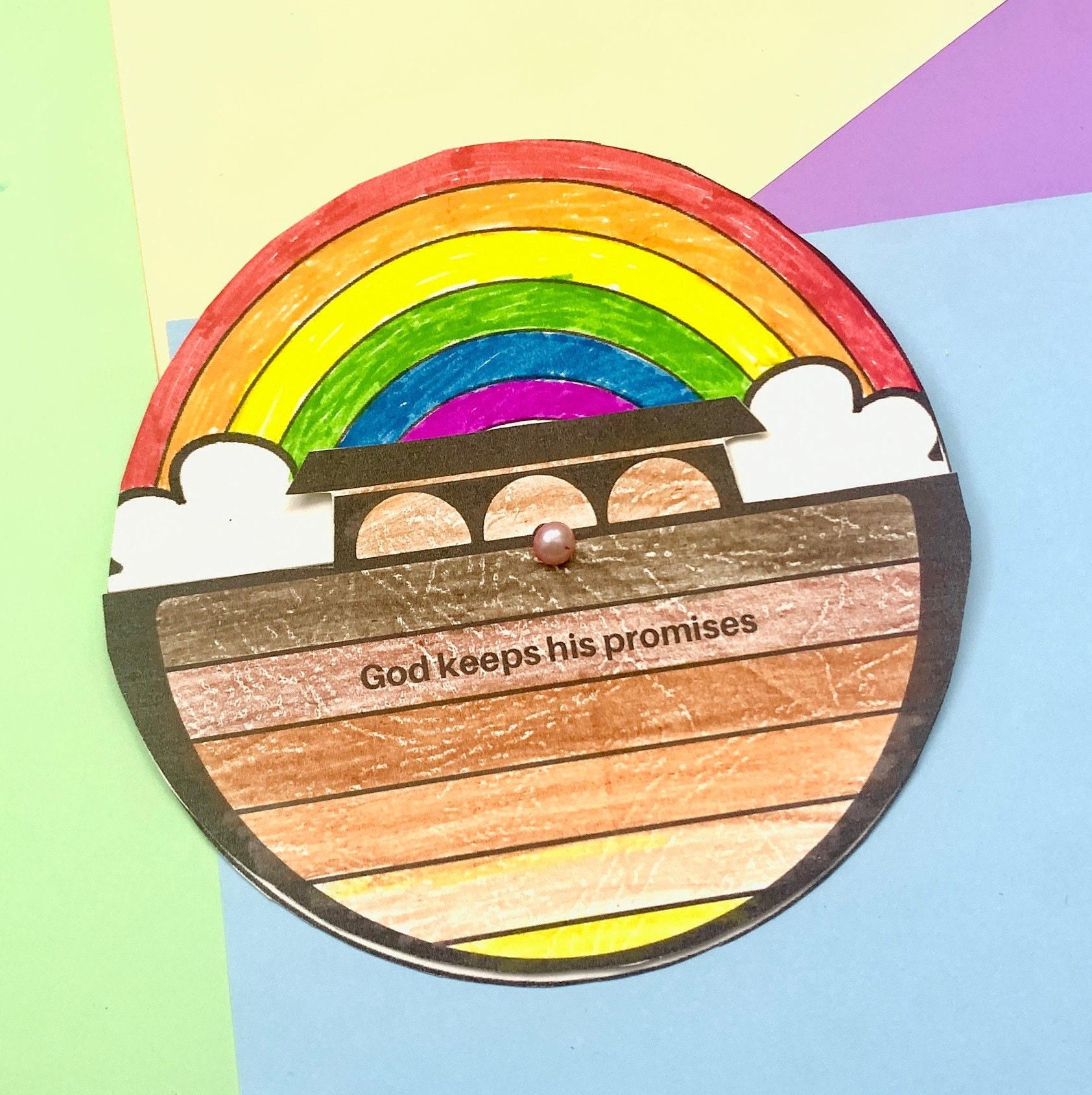 Noah's Ark Printable, Sunday School Craft, Bible Story Activity Kids ...