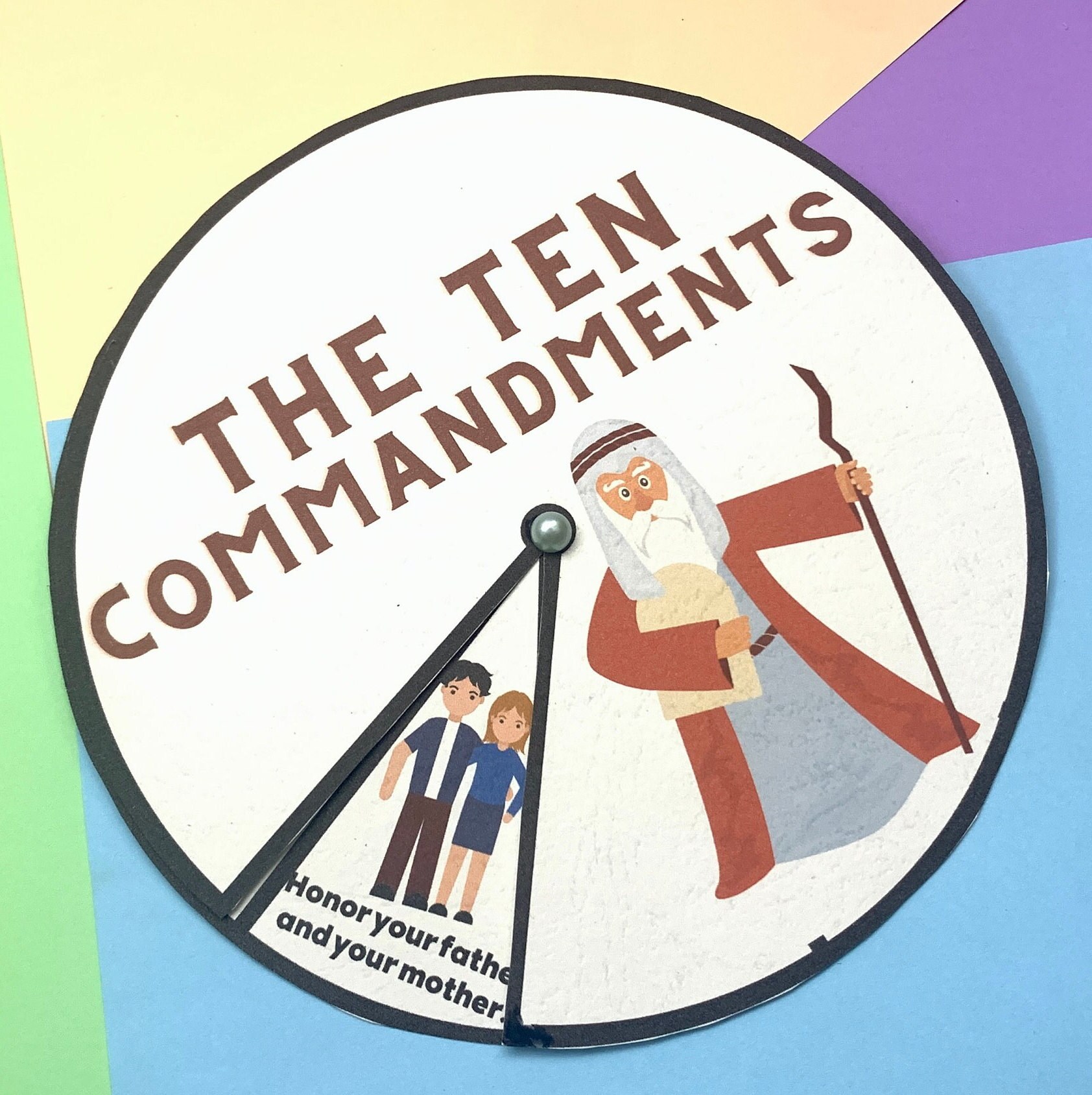 The Ten Commandments Printable, Sunday School Craft, Bible Story ...