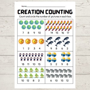 Days of Creation Bundle, Sunday School Activity, Bible Lesson Pages ...