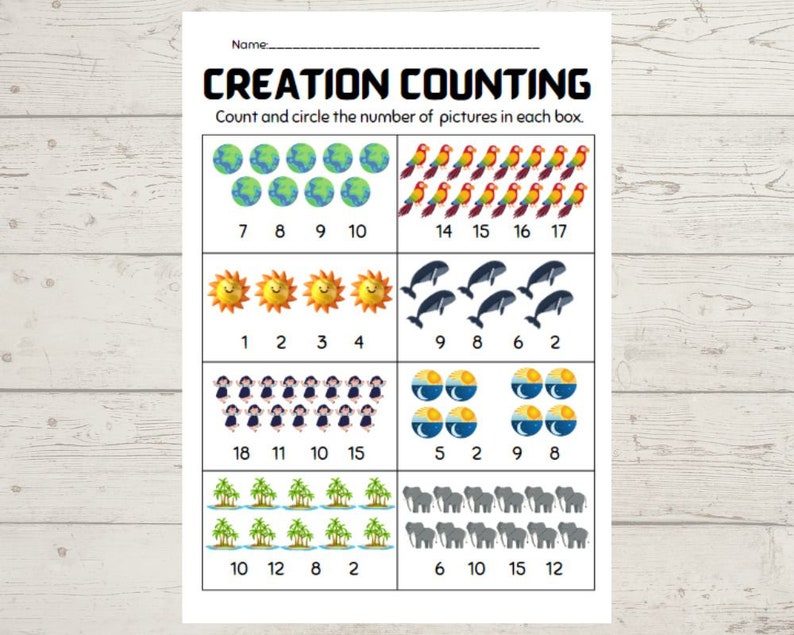 Days of Creation Bundle, Sunday School Activity, Bible Lesson Pages ...