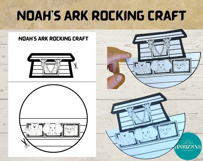Noah's Ark Printable, Bible Activity for Kids, Genesis Old Testament ...
