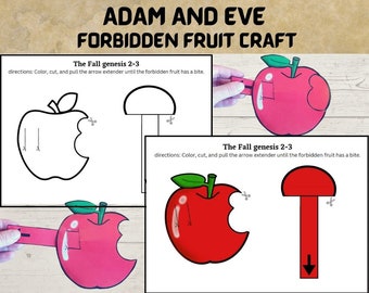 Adam and Eve Bible Craft for Kids, Spiral Serpent, the Fall, Sunday ...