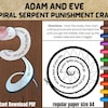 Adam and Eve Bible Craft for Kids, Spiral Serpent, the Fall, Sunday ...