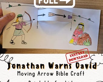 Jonathan Warns David – Printable Bible Craft, Samuel Shaul Bible Story ...