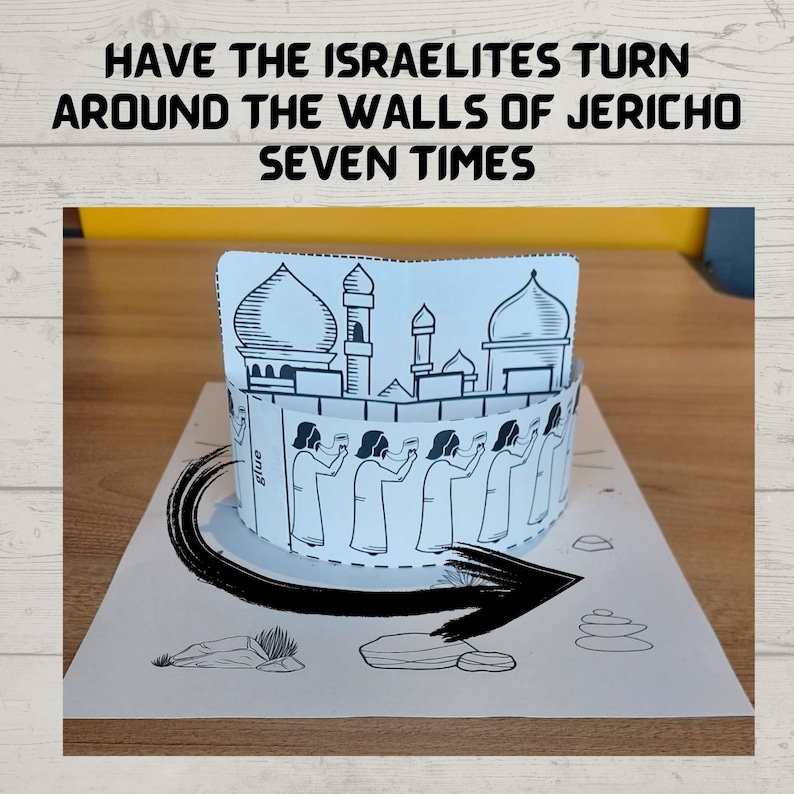 The Walls of Jericho, Sunday School Craft, Bible Story Activity Kids ...