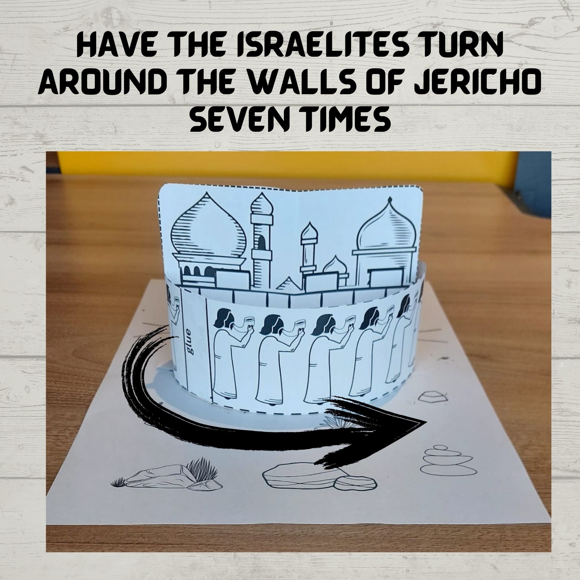 The Walls of Jericho, Sunday School Craft, Bible Story Activity Kids ...