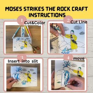 Moses Strikes the Rock Craft + Lesson Plan , Sunday School, Bible Story ...