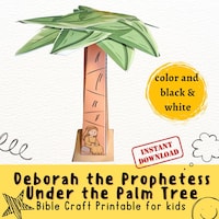 Deborah and Barak Craft Activity for Sunday School Kids - Etsy UK