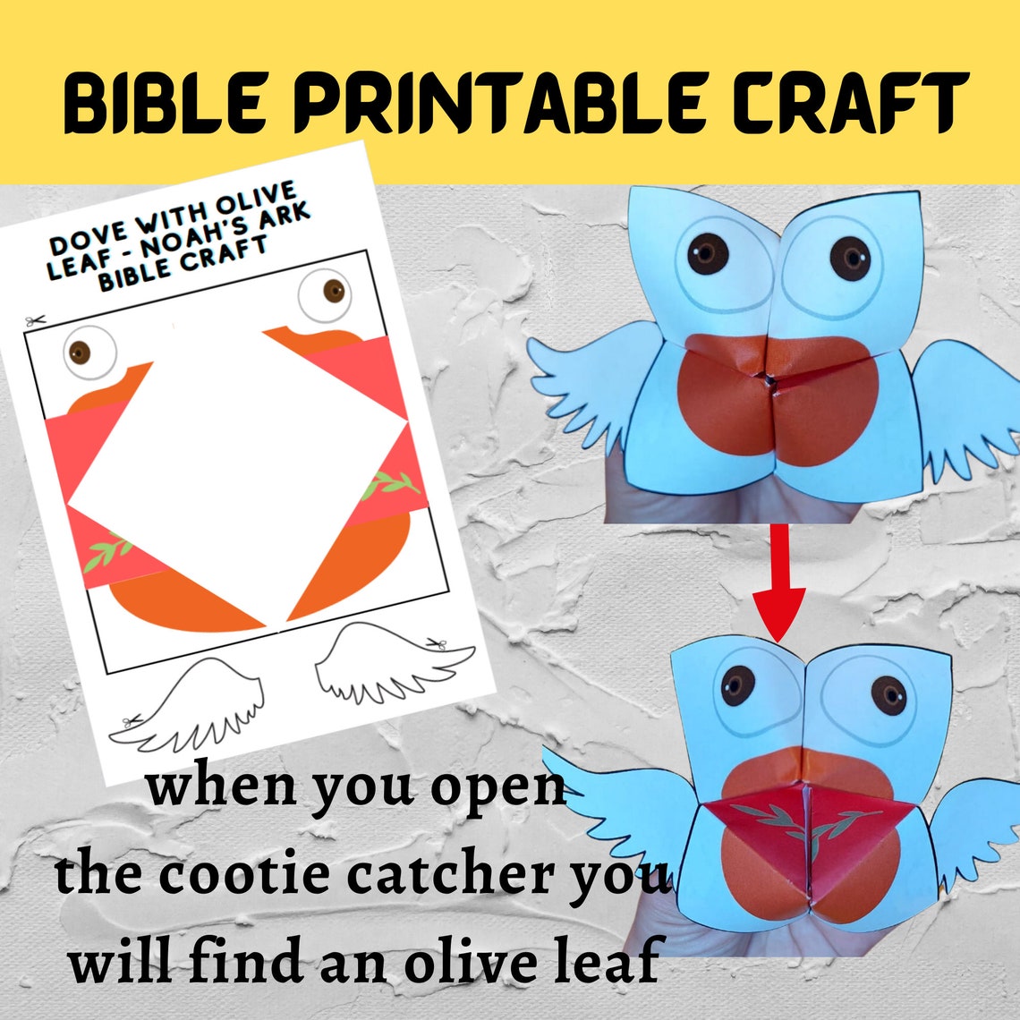 Noah's Ark, Dove, Bible Lesson for Kids, Homeschool Activities, Sunday ...