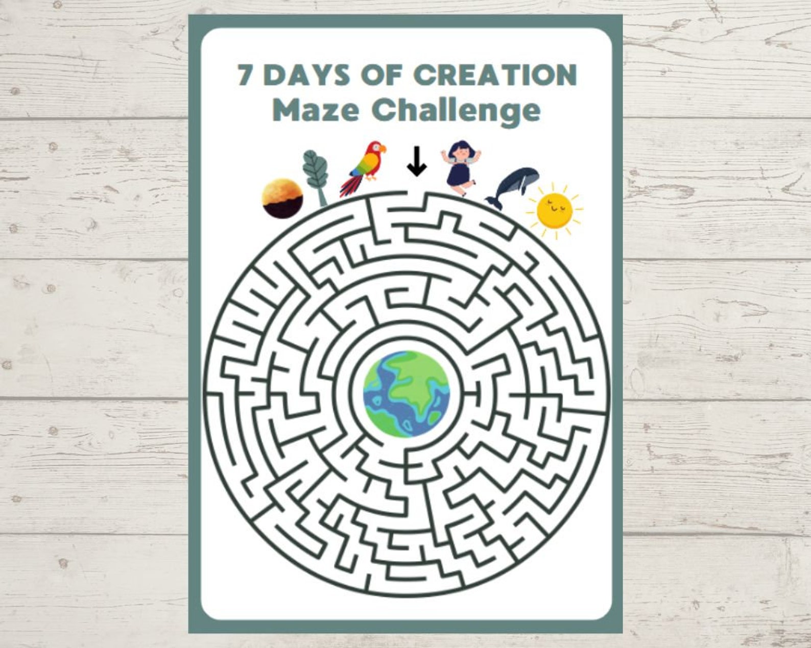 Days of Creation Bundle, Sunday School Activity, Bible Lesson Pages ...