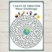 Days of Creation Bundle, Sunday School Activity, Bible Lesson Pages ...