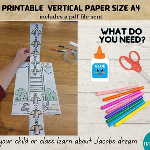 Jacob's Dream Printable, Sunday School Craft, Bible Story Activity Kids ...
