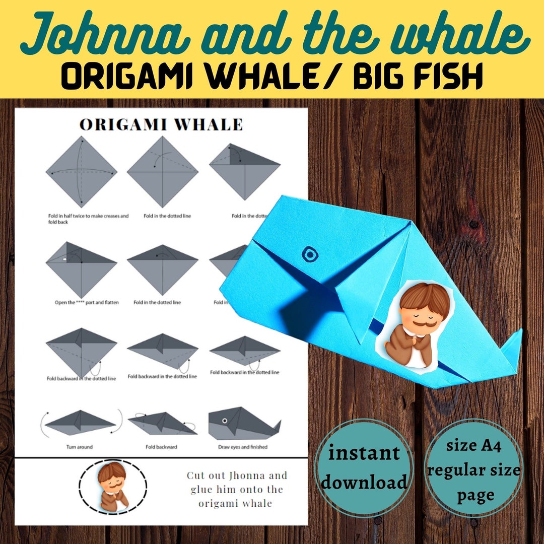 Johnna and the Big Fish Craft, Bible Activity for Kids, Old Testament ...