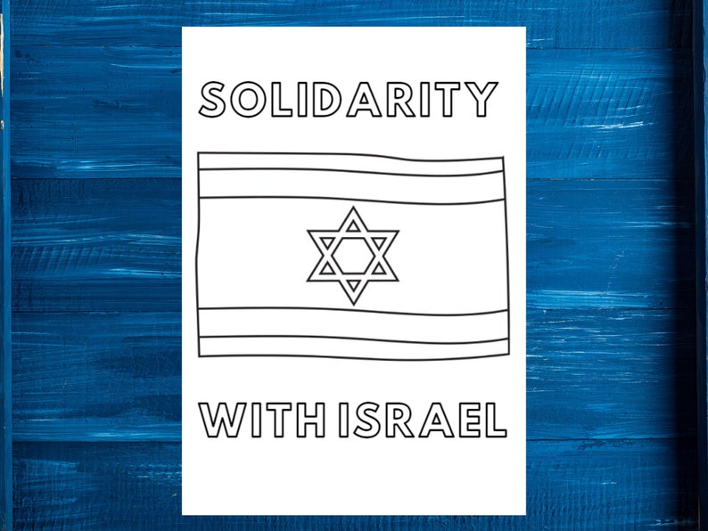 Support Israel Printable, the Holy Land, Coloring Pages Flyers and ...