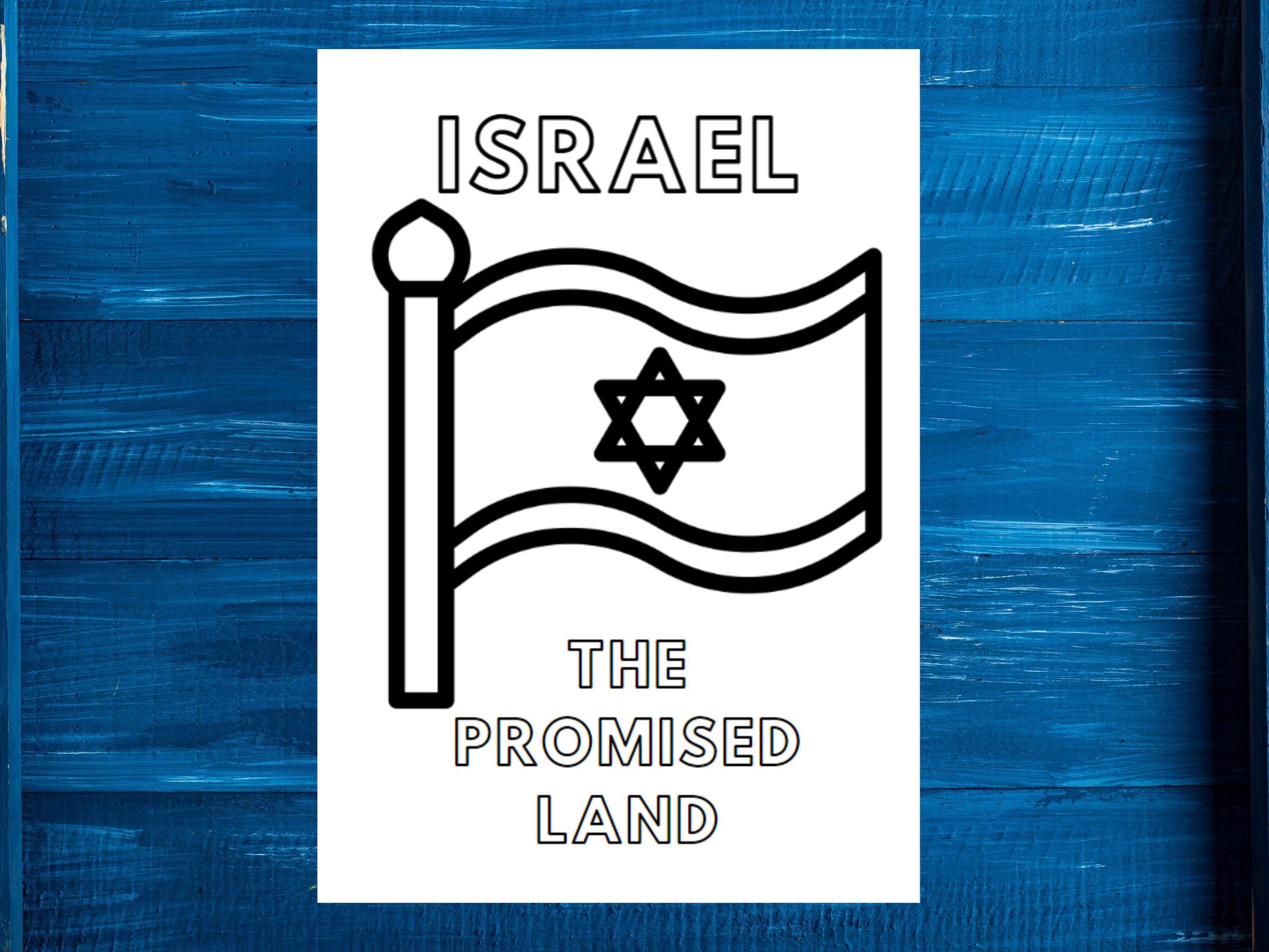 Support Israel Printable, the Holy Land, Coloring Pages Flyers and ...