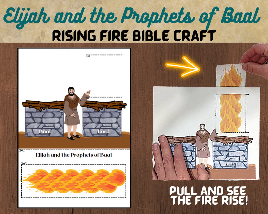 Elijah and the Prophets of Baal, Sunday School Craft, Bible Story ...