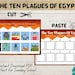The Ten Plagues of Egypt Printable, Bible Activity for Kids, Old ...