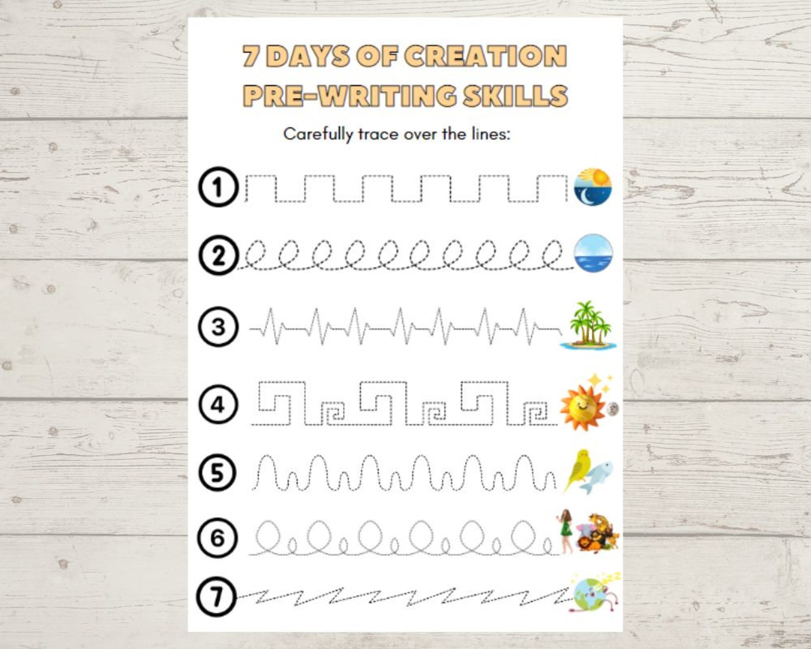 Days of Creation Bundle, Sunday School Activity, Bible Lesson Pages ...