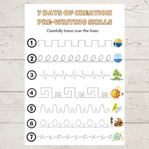 Days of Creation Bundle, Sunday School Activity, Bible Lesson Pages ...