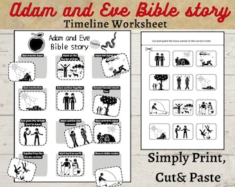 7 Days of Creation Flash Cards, Genesis, Bible Lesson for Kids ...