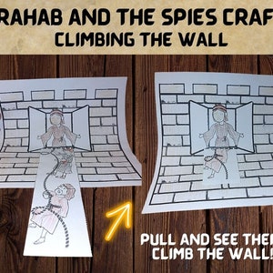 Rahab and the Spies Craft, Sunday School Craft, Bible Story Activity ...
