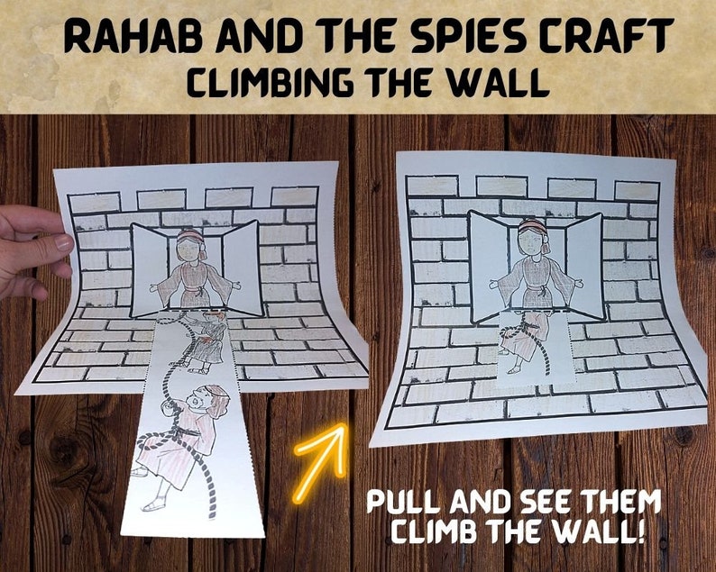 Rahab and the Spies Craft, Sunday School Craft, Bible Story Activity ...