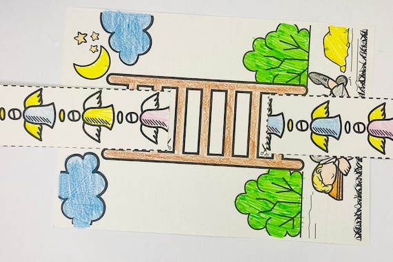 Jacobs Dream Bible Craft Jacob's Dream Picture Clue Read And Trace