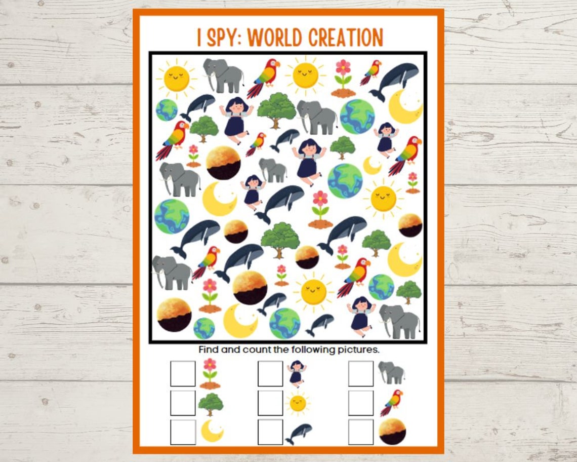 Days of Creation Bundle, Sunday School Activity, Bible Lesson Pages ...