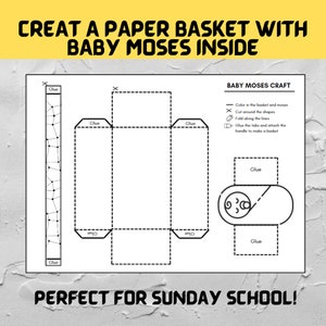Baby Moses Printable, Sunday School Craft, Bible Story Activity Kids ...