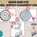 Adam and Eve Bible Craft for Kids, Spiral Serpent, the Fall, Sunday ...