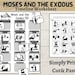 Moses and Exodus Printable, Bible Activity for Kids, Old Testament ...