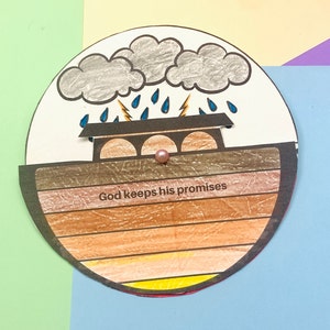 Noah's Ark Printable, Sunday School Craft, Bible Story Activity Kids ...