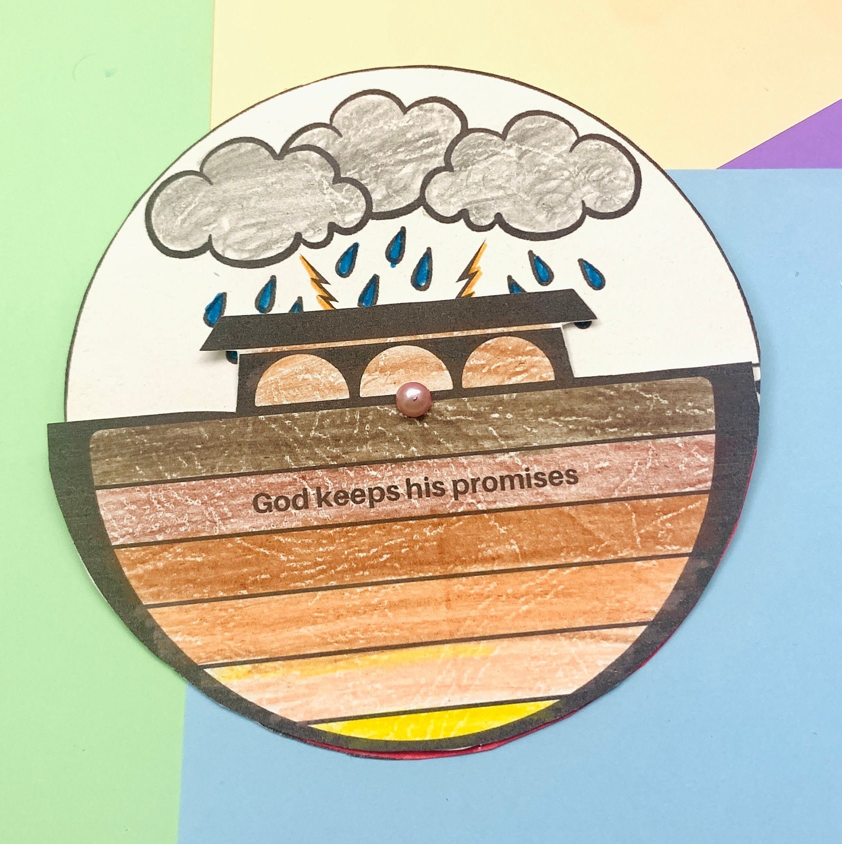 Noah's Ark Printable, Sunday School Craft, Bible Story Activity Kids ...