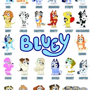 Bluey Posters A5-A0 210x148mm 1189x841mm - Etsy